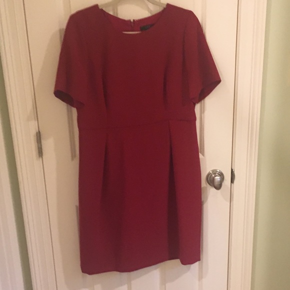 J. Crew Factory | Dresses | J Crew Red Dress | Poshmark